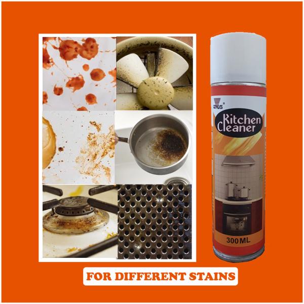 Kitchen Cleaner Foam Spray - Oil and Grease Stain Remover - JioMart