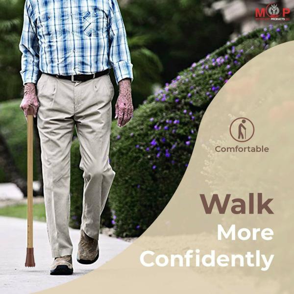 Paxmax Light Weight Height Adjustable Walking Stick For Old Age Men And ...