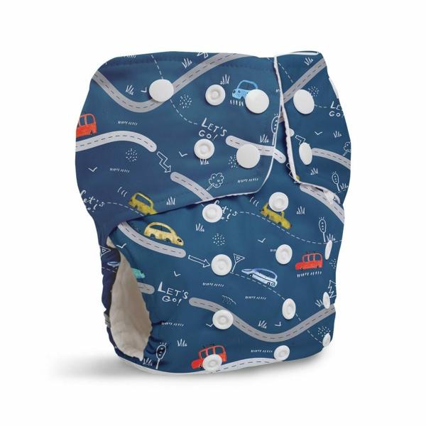 BASIC for Baby- Freesize Royal Blue Cloth Diapers for Day Time Use With ...