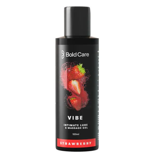 Bold Care Strawberry Vibe - Intimate Lube & Massage Gel - Water Based ...