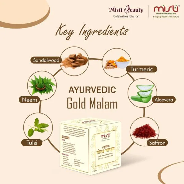 Ayurvedic Gold Malam for Itching, Ring Worms, Eczema, Stretch Marks ...