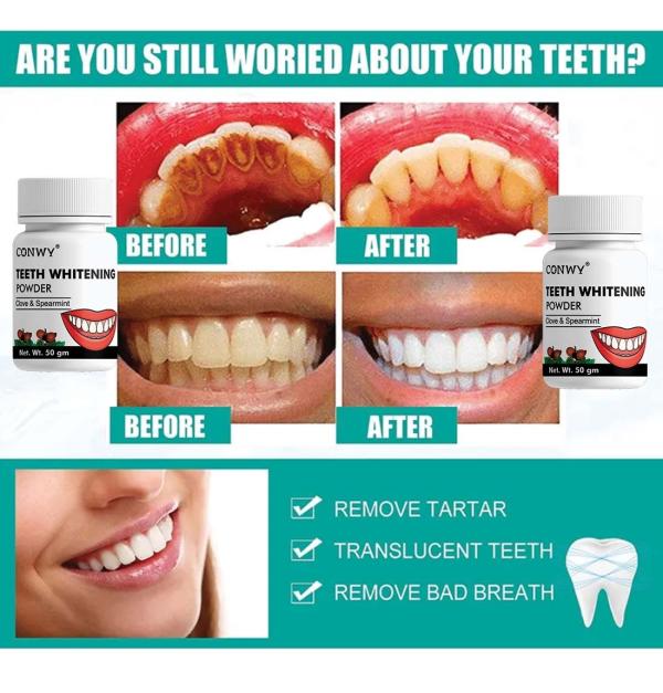 CONWY 100% Organic Neem Patti, Nimbu Chhal, Clove Based Teeth Whitening ...