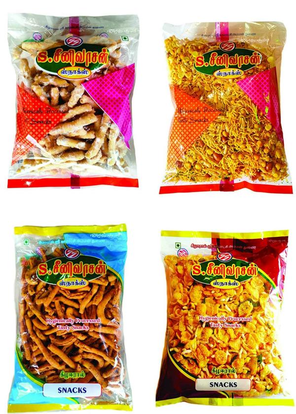 S. Seenivasan Mittai Kadai Mixture, Sweet Sev, Pepper Sev, Corn Mixture ...