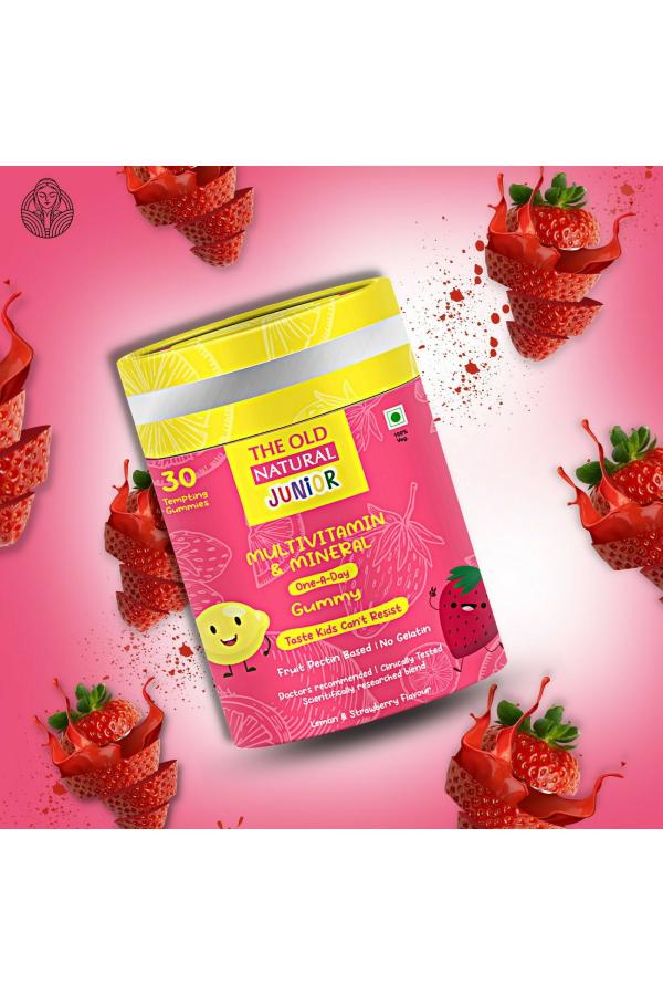 The Old Natural Multivitamin Fruit Pectin Based Strawberry Flavored ...