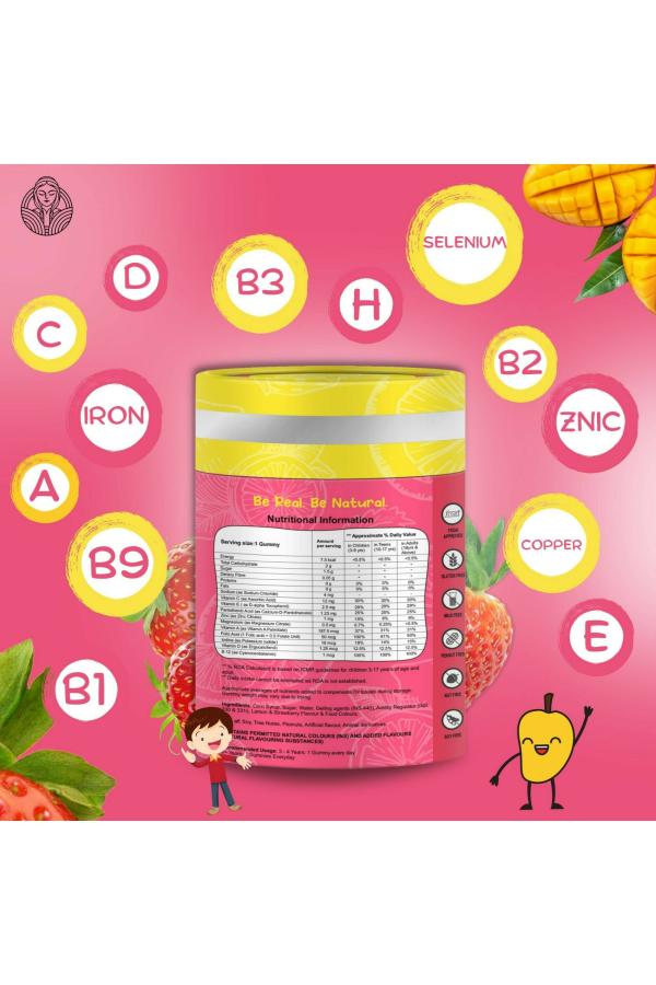 The Old Natural Multivitamin Fruit Pectin Based Strawberry Flavored ...