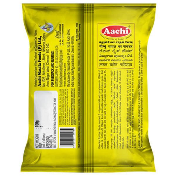 Aachi Lemon Rice Powder 400G (100Gx4) - JioMart
