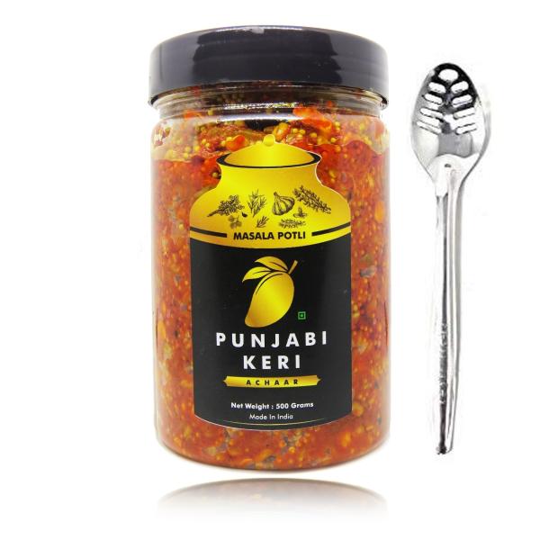 MASALA POTLI Homemade Punjabi Keri Ka Achar (Kache Aam Ka Achaar ...