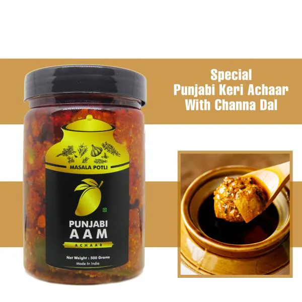 MASALA POTLI Homemade Punjabi Keri Ka Achar (Kache Aam Ka Achaar ...