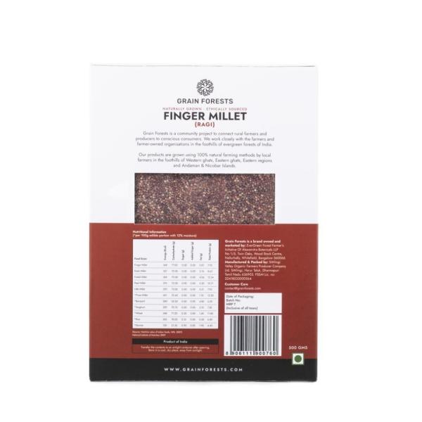Grain Forests Organic Ragi Whole Grain 500g (Finger Millet) - JioMart