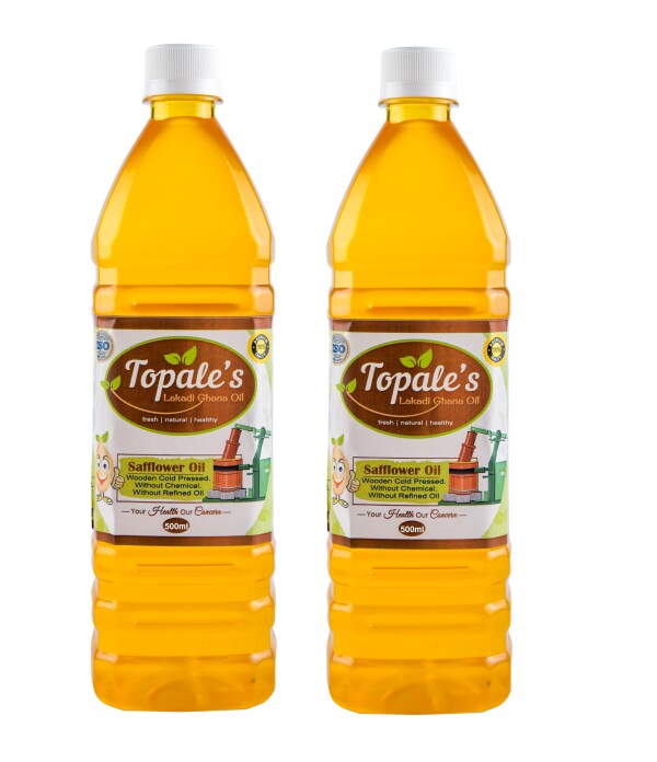 TOPALE'S - Premium Lakdi Ghana Wooden Cold Pressed Safflower Oil 500ML ...