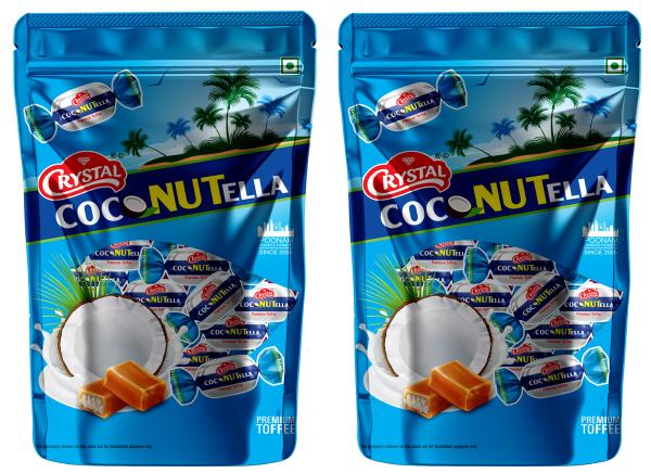 CRYSTAL Coconutell Nariyal Chocolate 100 Toffee Pack of 2 - JioMart
