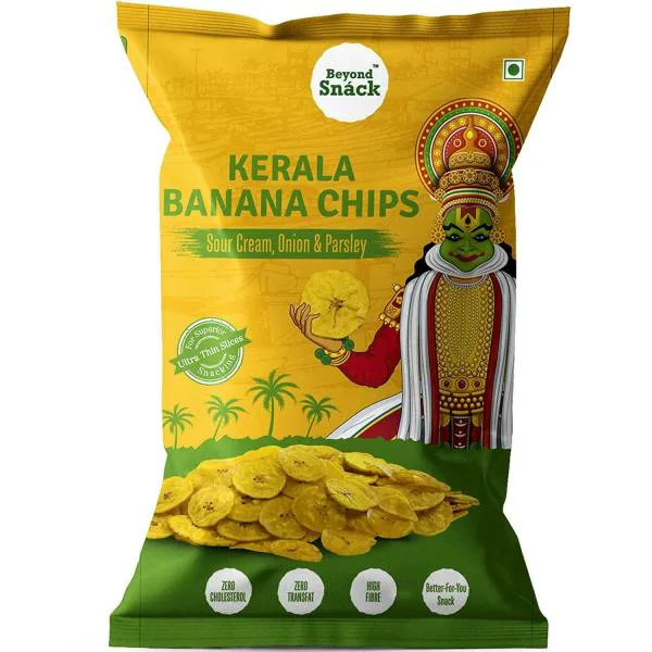 Beyond Snack Sour Cream, Onion, Parsley Banana Chips 100 g (pack of 3 ...