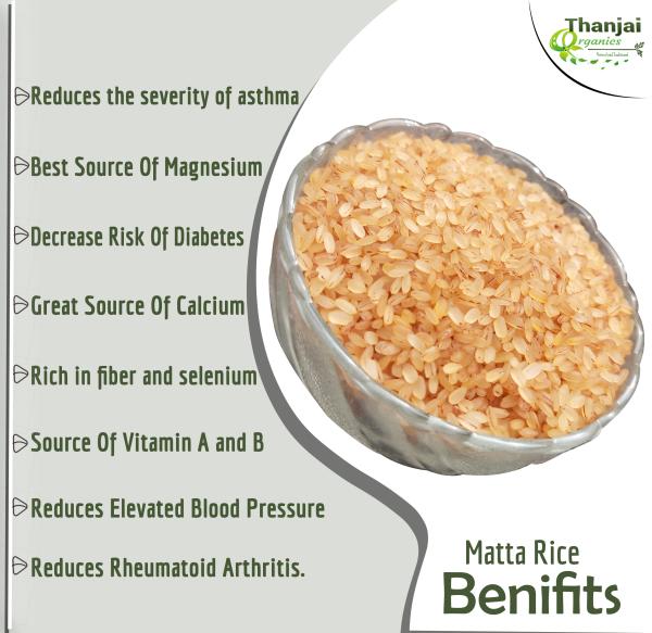 Thanjai Organics Matta Rice, 10_Kg | Kerala Red Matta Rice 5Kg X 2 ...