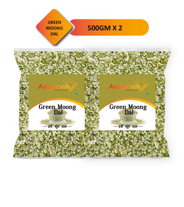 Annprash green Moong Dal - 1 kg (Pack of 2) - JioMart
