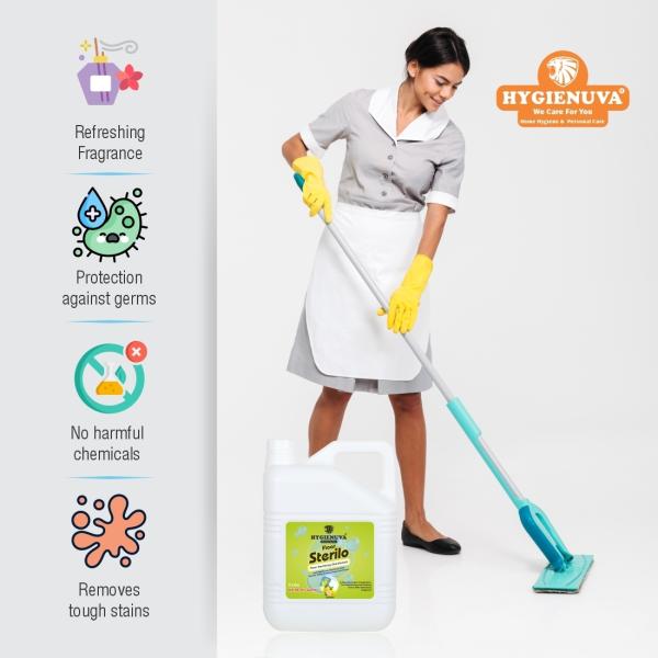 Hygienuva Sterilo Regular Floor Cleaner (Lemon) - 5 L - JioMart
