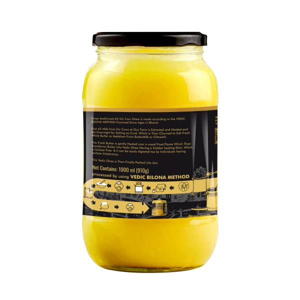 SHREE AASHIRWAD 100% Pure Desi Cow A2 Ghee -1 Liter| Bilona Method ...