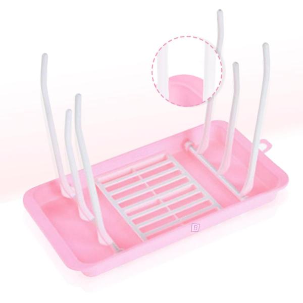 Bembika Pastel Pink Silicone Baby Drying Rack Folding For Kids - JioMart