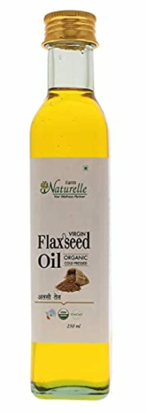 Farm Naturelle (Farm Natural Produce) Pure Organic Flax Seed Oil (Hindi ...