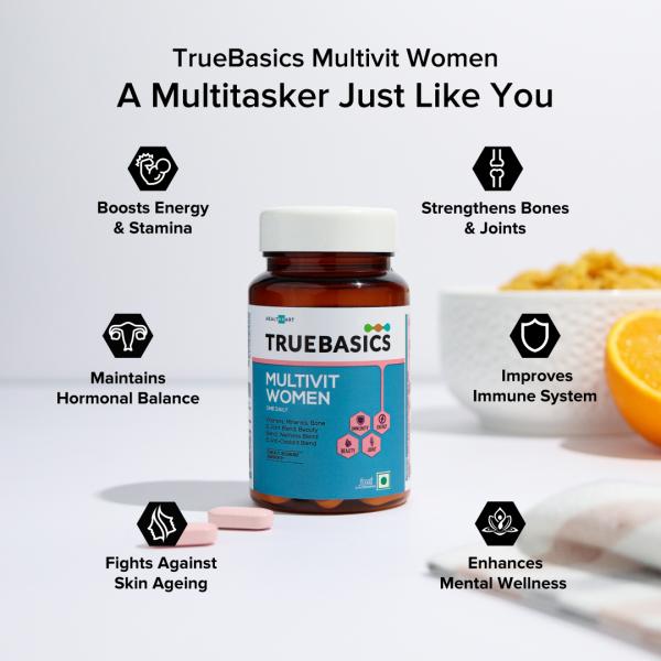TrueBasics Multivit Women One Daily, 30 Tablets - JioMart