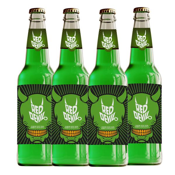 Red Devil Aromatic Green Apple Energy Drink, 330 ml (Pack of 4) - JioMart
