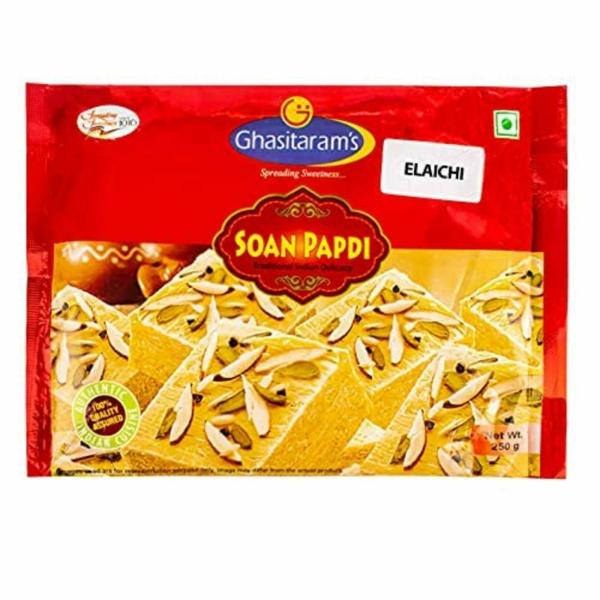 GHASITARAM'S Tasty And Healthy Soan Papdi(Elaichi), Indian Dessert Soft ...