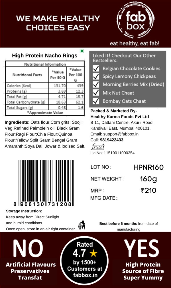 High Protein Nacho Ring - JioMart