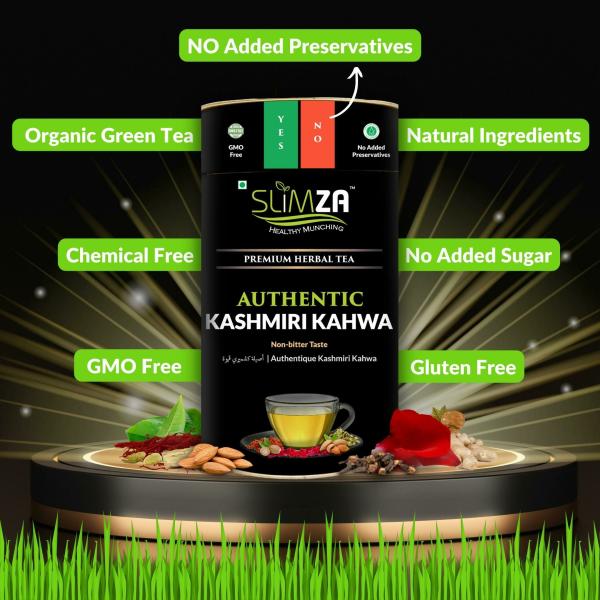 Slimza Diwali Hamper of Kashmiri Kahwa, Quinoa Chips, Trail Mix, Seed ...