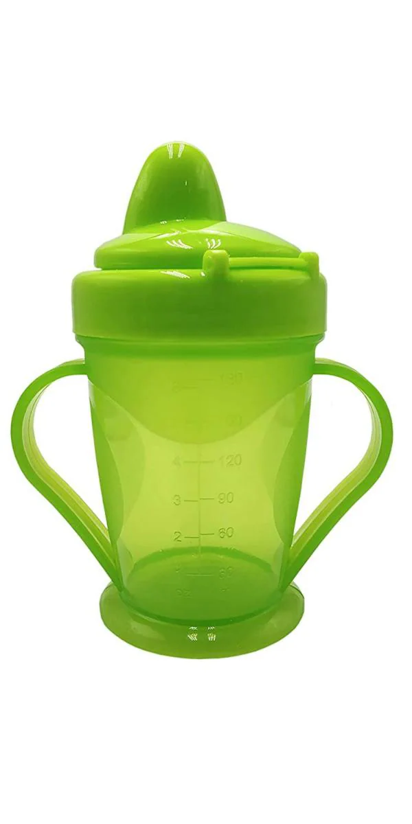 Te Quiti Green Plastic Leakproof Durable BPA Free Non-Toxic Baby Sipper With Straw 180ml - JioMart