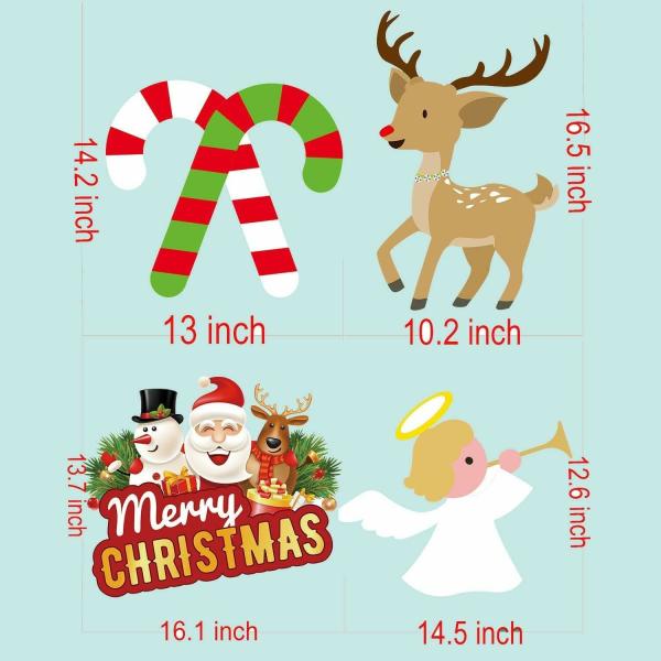 Theme My Party Christmas Outdoor/Indoor Cutout Decorations X-mas ...