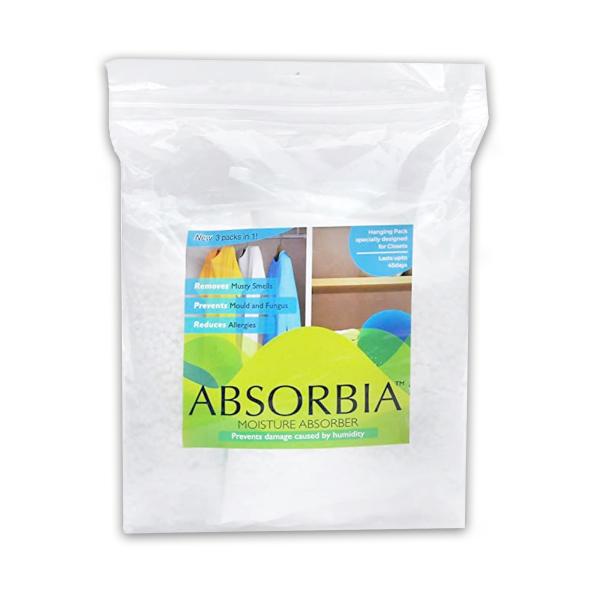 Absorbia Moisture Absorber Hanging Pouch | Family Pack of 3 (400ml Each ...