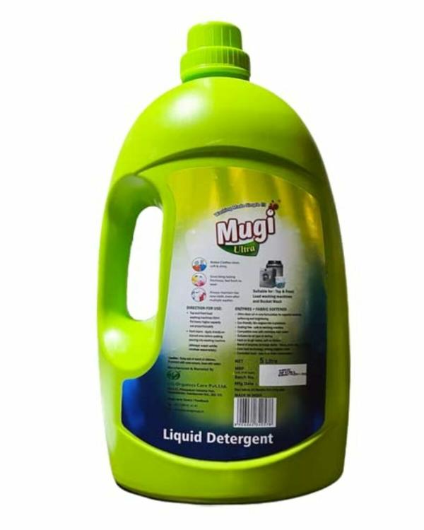 Mugi Ultra Liquid Detergent (Inbuilt Fabric Conditioner) 5 Ltr - JioMart