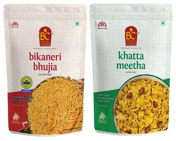 Bhikharam Chandmal - Khatta Meetha Mixture & Bikaneri Bhujia - Khatta ...