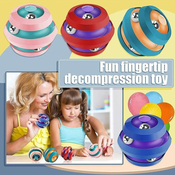 QUALITIO New Magnetic Spinning Gyro Orbit Ball Toy Magic Marble Beads ...