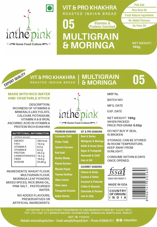 inthepink Multigrain & Moringa Ready to Eat | Chai Time Snack | High ...