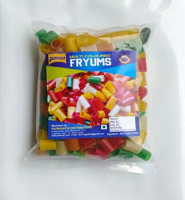 Pmw- Grade A Quality - Gold Finger Snacks - Multi Coloured Fryums - Raw ...