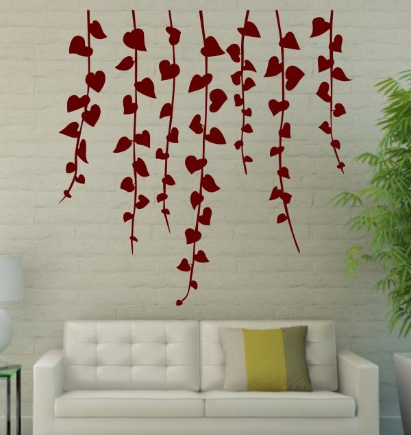 Sticker Studio Vinyl Leaf Wall Sticker 60 cm X 60 cm - JioMart