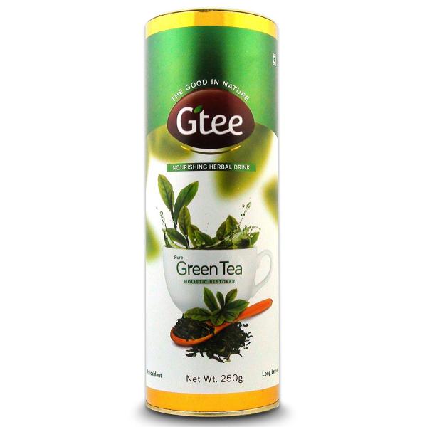 GTEE Green Tea Leaves Can, 250g - JioMart