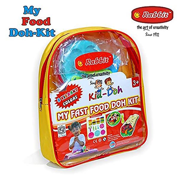 Rabbit My Fast Food DOH Kit - 8 Colorful Doh Boxes, Play Dough Clay Set ...