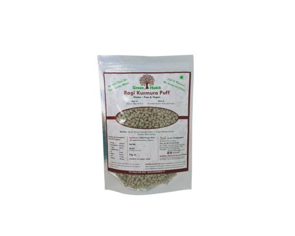 Green habit Ragi KURMURA MURMURA aka Ragi Puff for Healthy Breakfast ...