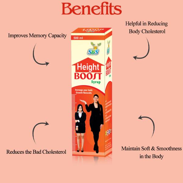 Sbs Herbal Height Boost Syrup For General Wellness - 500 ml - JioMart