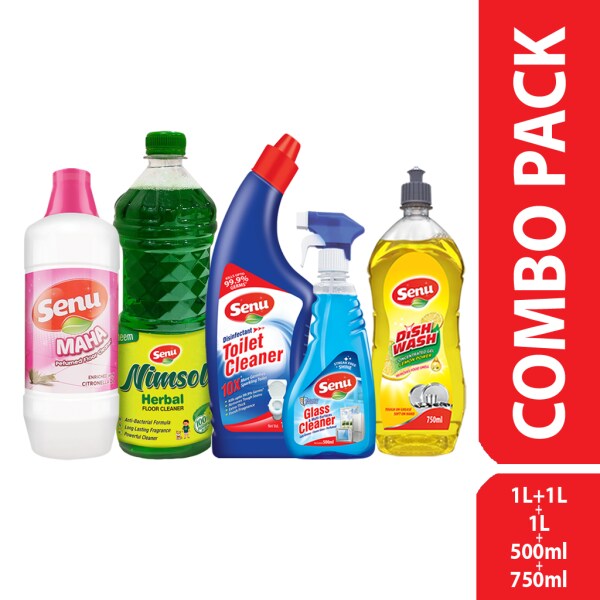 Senu Home Cleaning Combo Pack | 1 L+1L+1L+500 ml+750 ml - JioMart