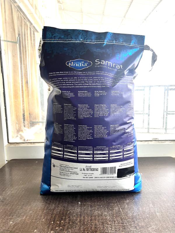 Chak De India Samrat Premium Basmati Rice 26KG (Steamed Rice) - JioMart