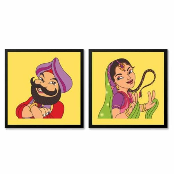 Gathari Wall Abstract Poster, Wall Art Painting, Framed Paintings For ...