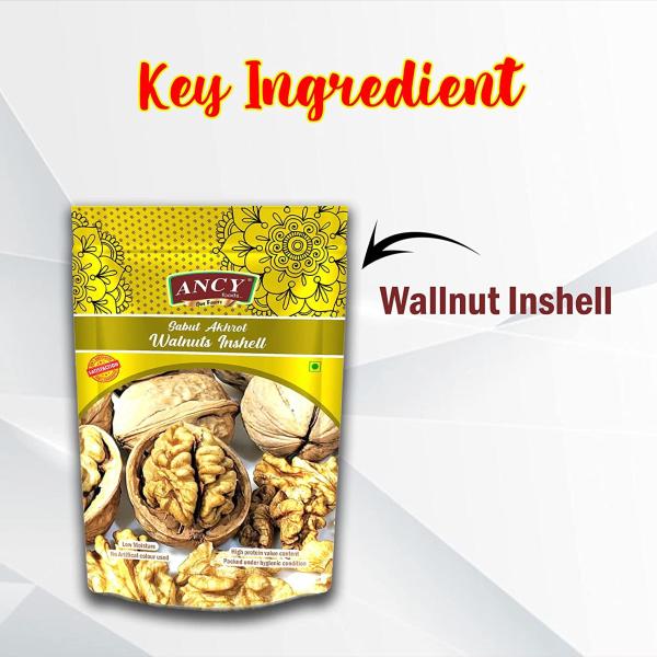 Ancy Kashmiri Shelled Sabut Akhrot/ Inshell Walnuts 1 kg (4X250 g) - JioMart