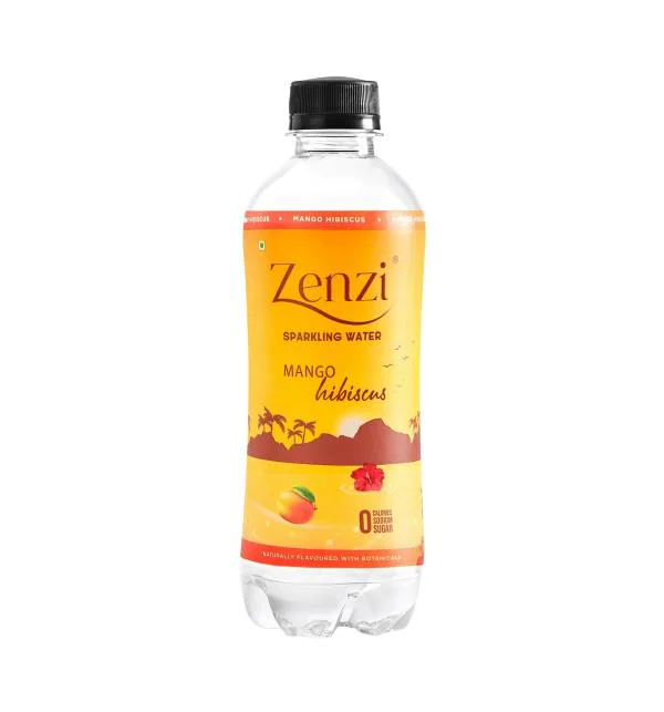 Zenzi Sparkling Water - Mango Hibiscus (Pack of 12) | 100% Natural ...