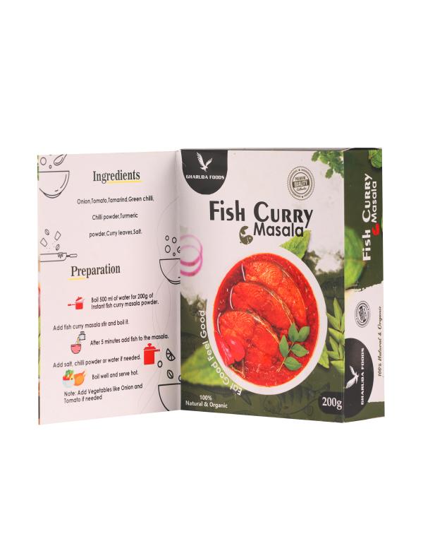 GHARUDA FOODS Indian Style Spicy Fish Curry Masala 200 Grams with No ...