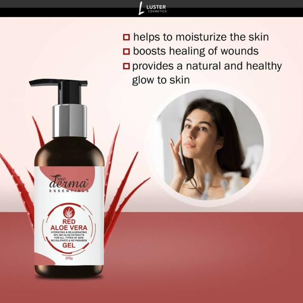 True Derma Essentials Red Aloe Vera Gel 200 G - JioMart
