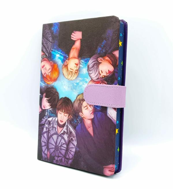 GOLD LEAF A5 BTS Boys Printed Diary Note Book With Magetic Flap Closure ...