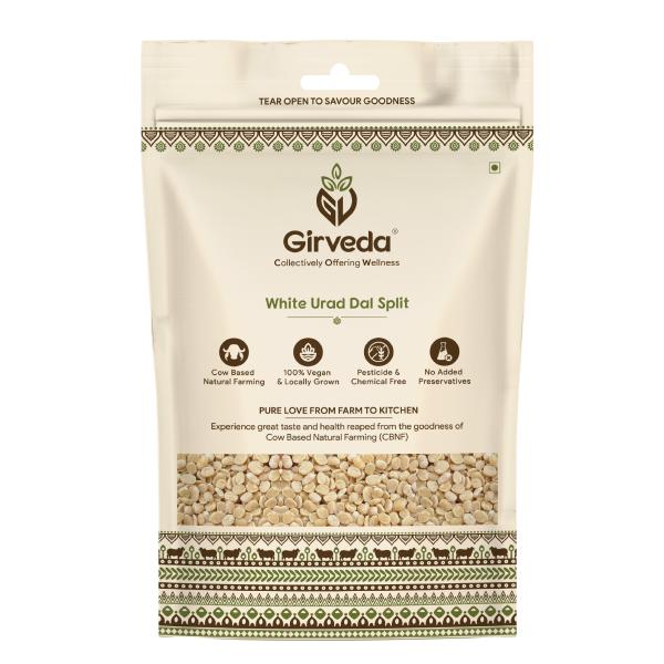 Girveda 1Kg Urad Dal Split (Cow Based Natural Farming Product) - JioMart