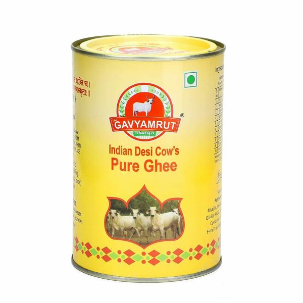 Nav Gavyamrut A2 Cow Ghee | 100% Pure & Natural | Pathmeda Ghee | 1 ...